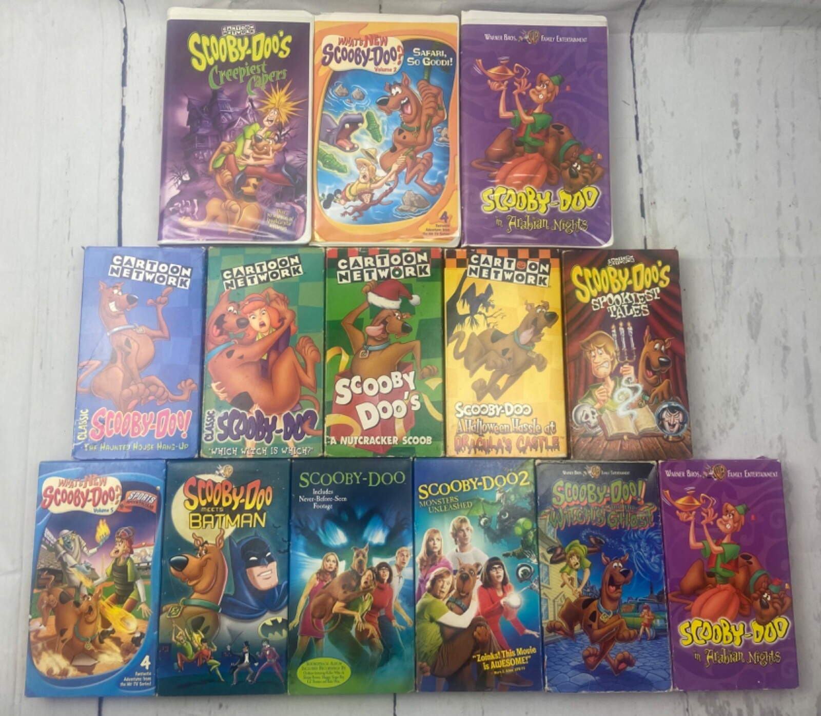 Lot of 14 Scooby-Doo VHS Tapes Vintage | Grelly USA