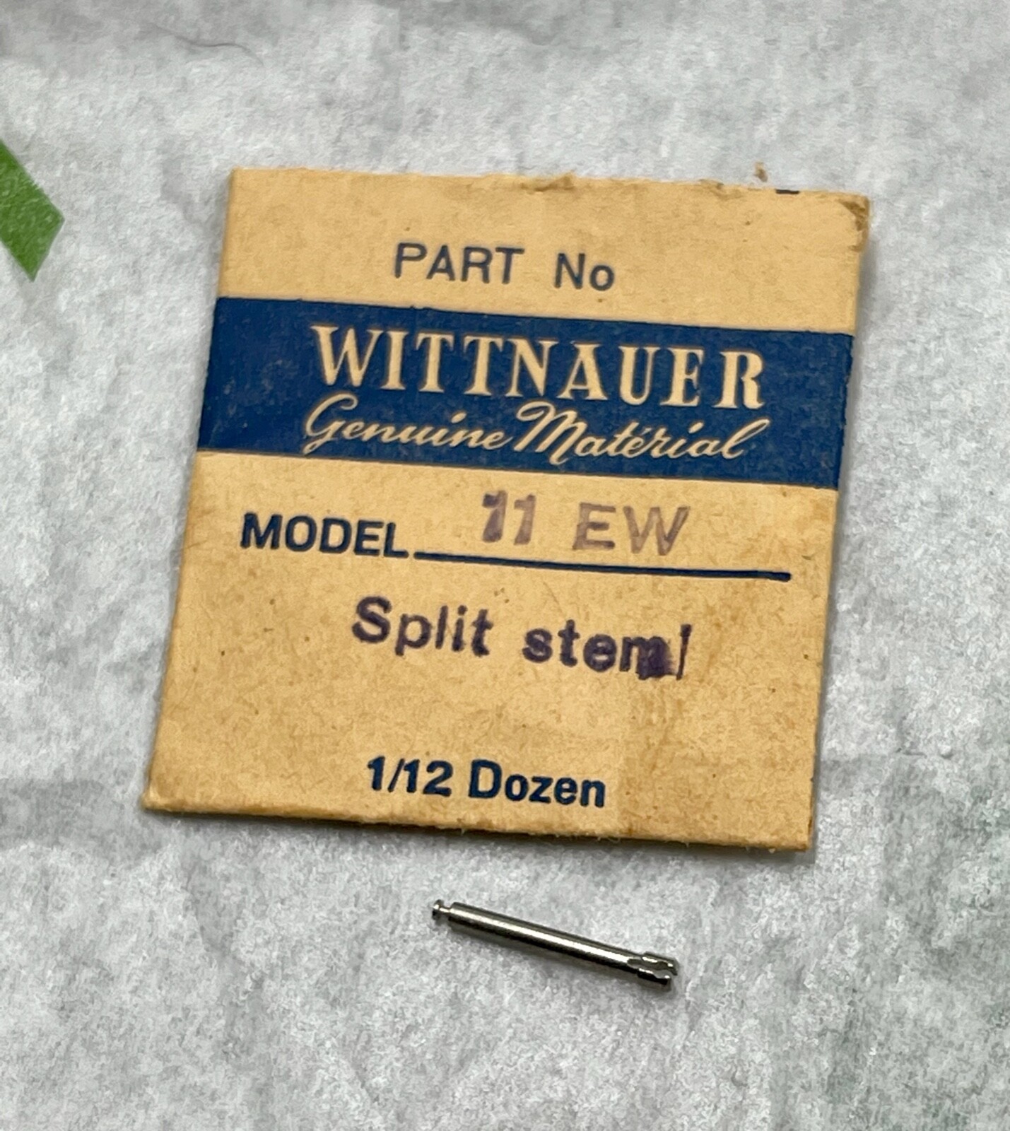 Vintage Wittnauer watch 11EW winding split stem movement side female ...