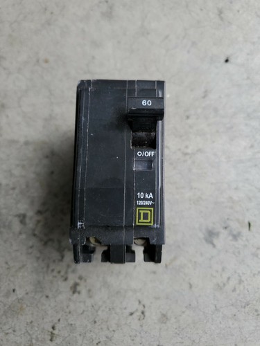 Square D QO260 2-Pole 60-Amp 120/240V Plug-In Circuit Breaker ...