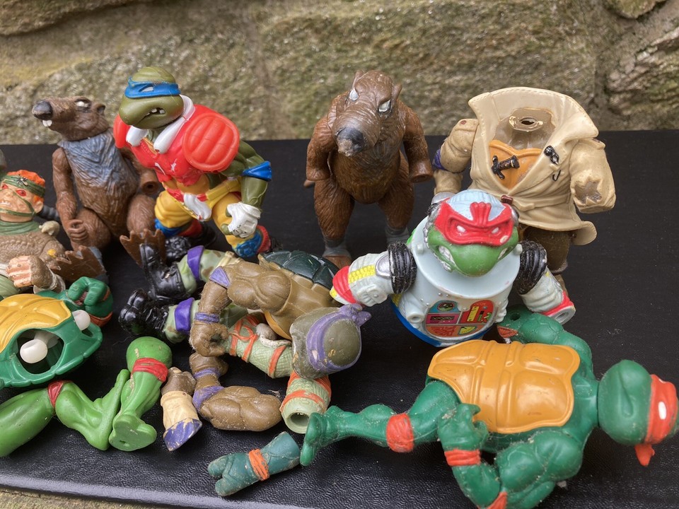 Vintage TMNT Figure Fodder Parts Lot Teenage Mutant Ninja Turtles ...