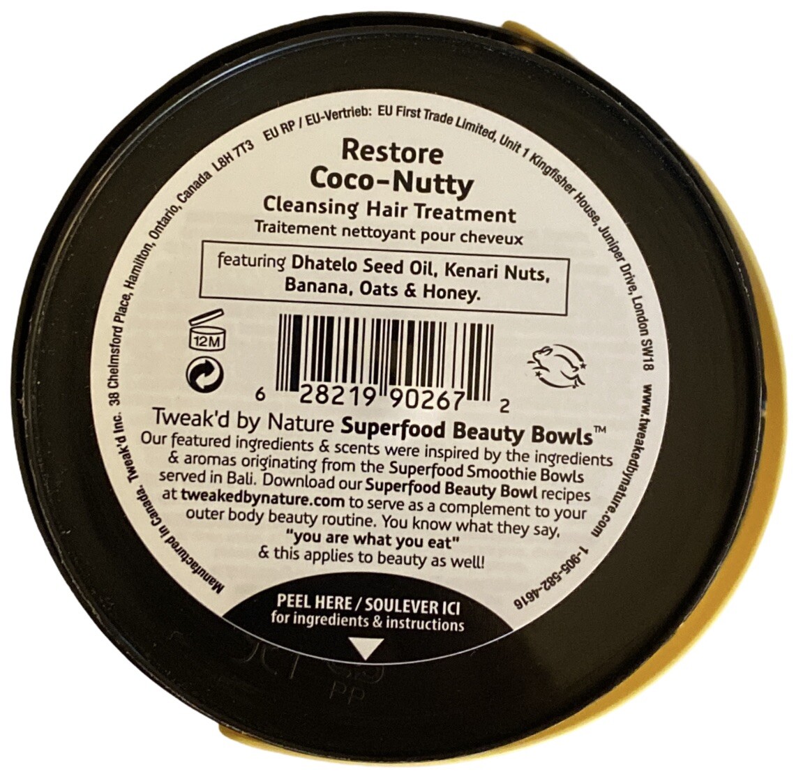 Tweak'd by Nature Dhatelo Restore CoCo-Nutty Cleansing Hair Treatment ...