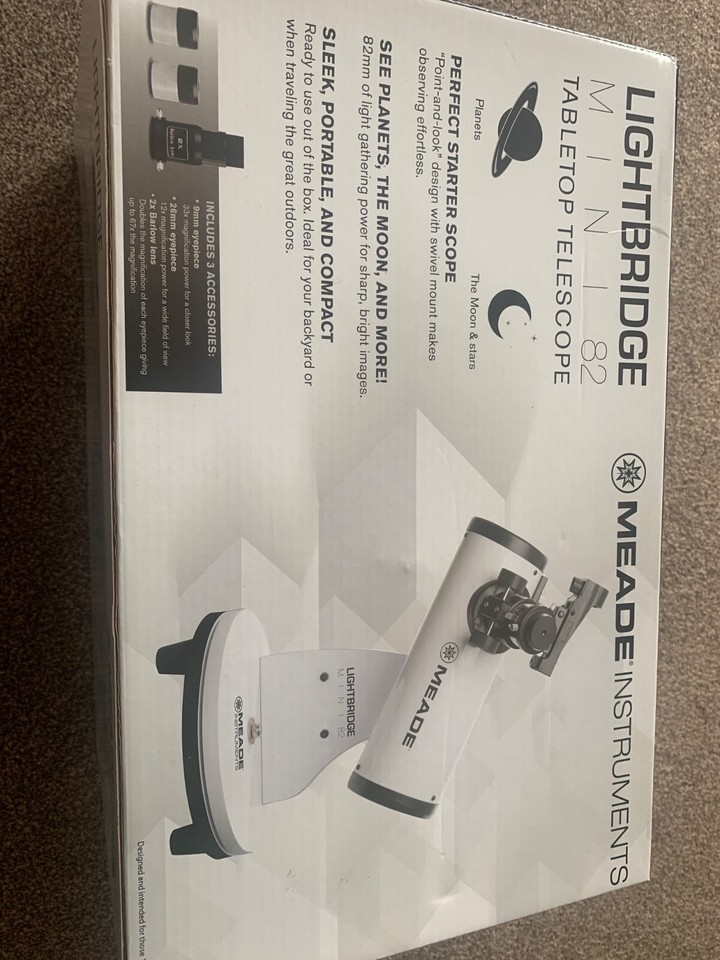 meade lightbridge mini 82 dobsonian telescope | eBay