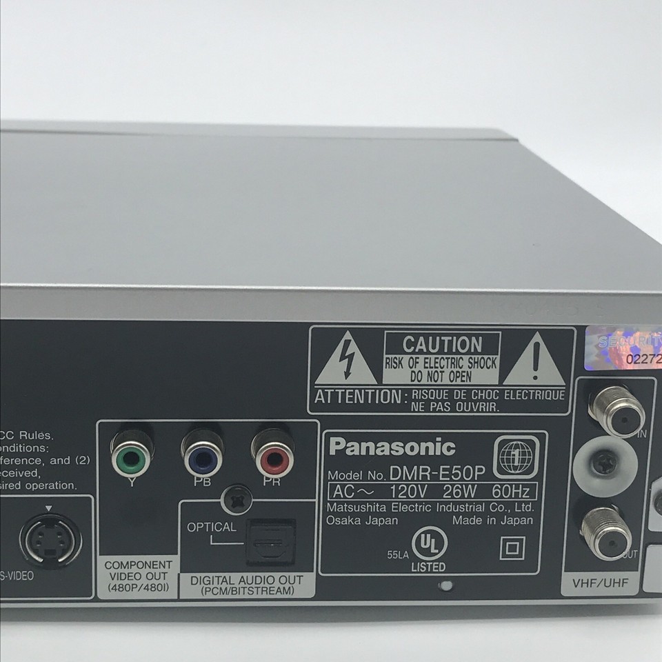 Panasonic DMR-E50 DVD Video Recorder Player DVD-RAM DVD-R No Remote | eBay