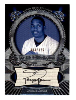 JACQUE JONES 2004 UD ETCHINGS ETCHED IN TIME AUTOGRAPH AUTO #303/375 ...