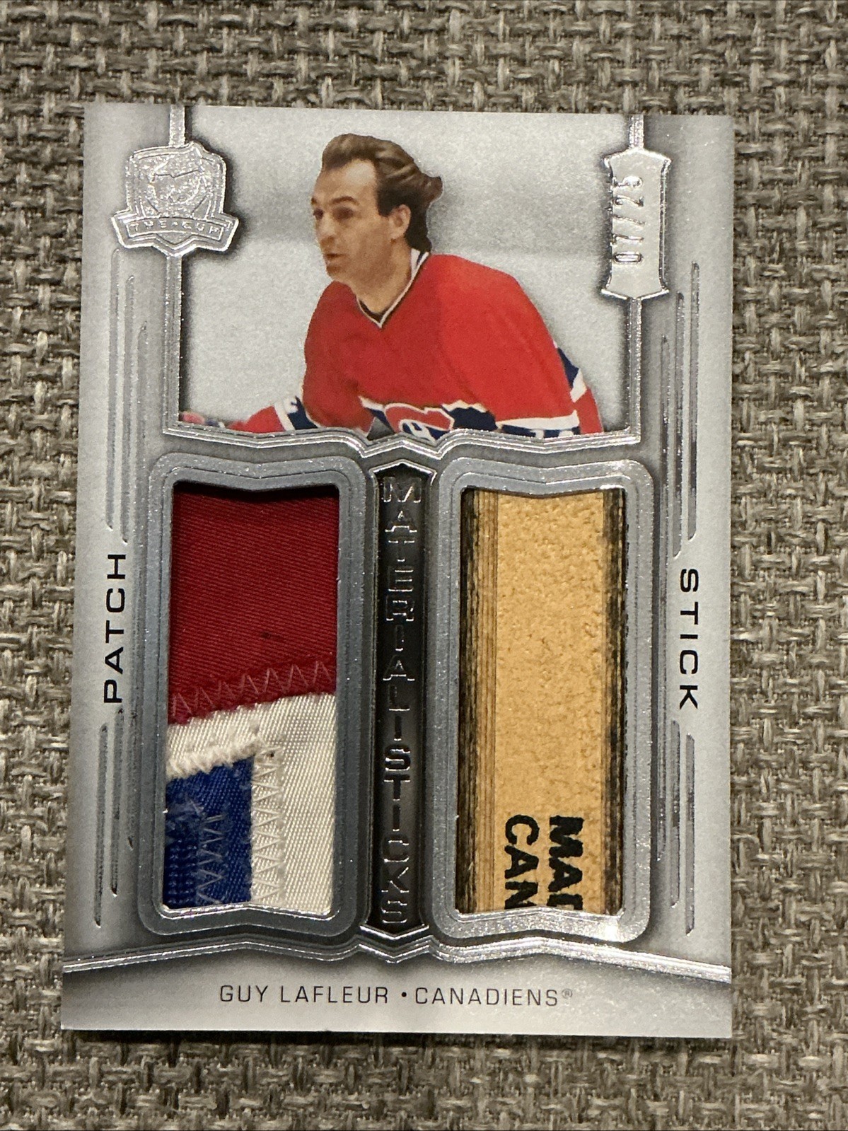 2024-25 UD The Cup Hockey Guy Lafleur Game Used Patch Stick Material ...