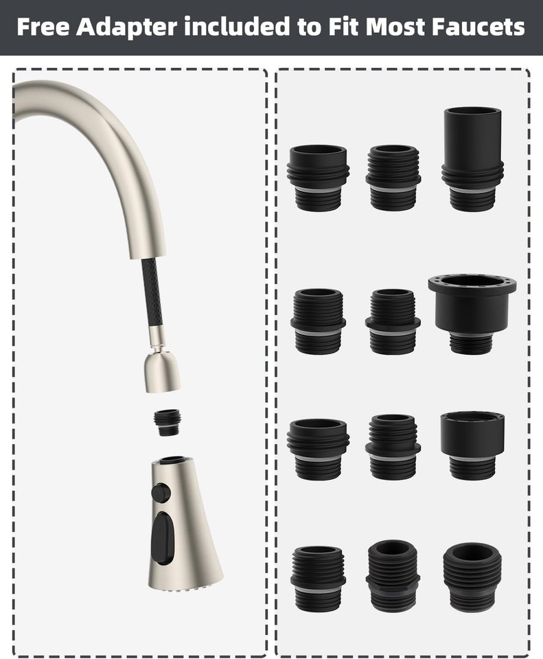 Kitchen Faucet Head Replacement Compatible with Moen Delta Faucet ...