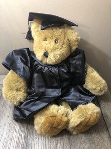 Build A Bear Teddy Bear Graduation Gown and Hat Stuffed Animal 16" | eBay
