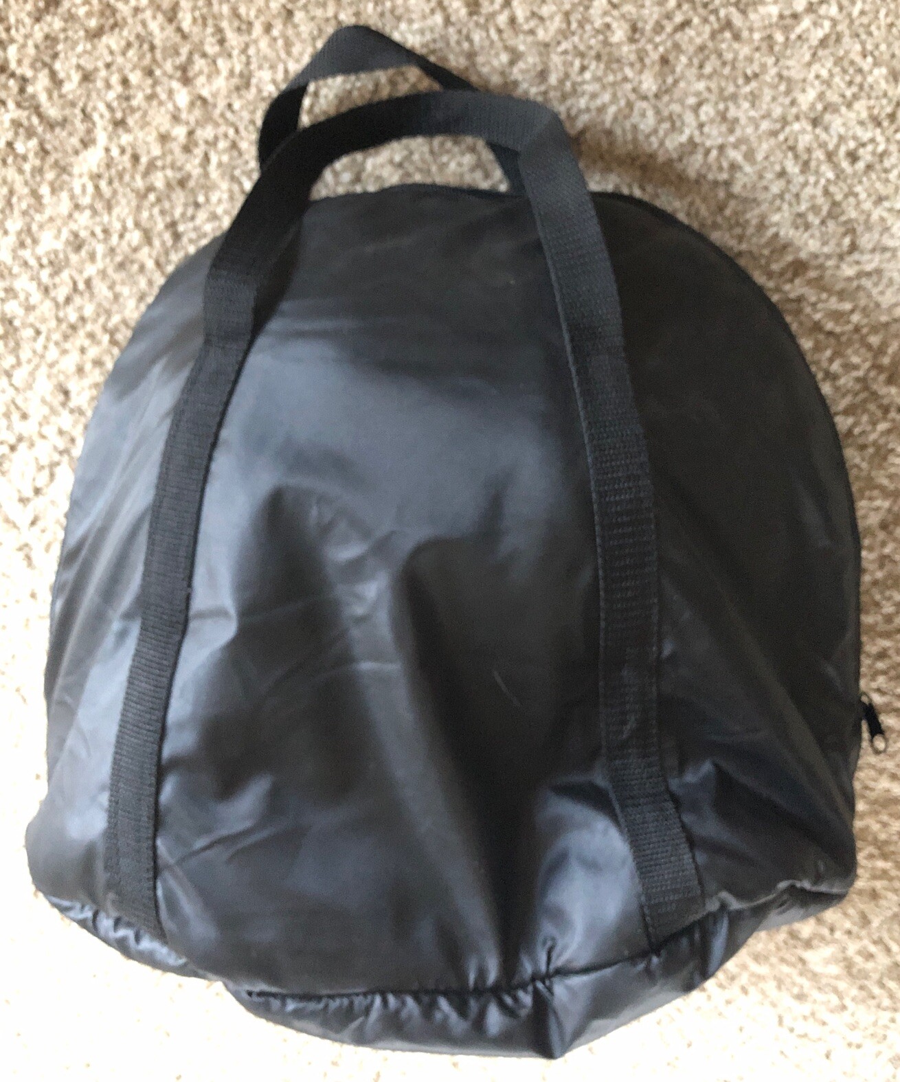 Motorcycle / Snowmobile Helmet Gear Bag Black Sherpa Lined Full Zip C ...
