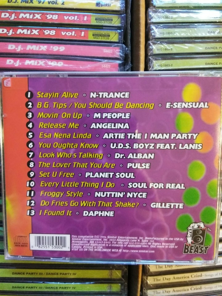 D.J. Mix '96 Volume 1 Various DJ Vol. 1 CD 1996 New Sealed 82551530021 ...