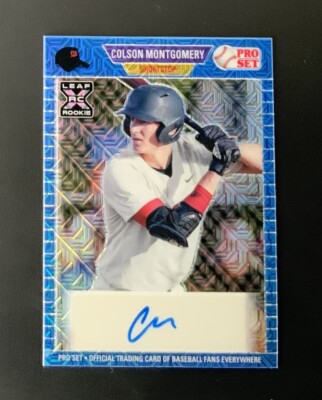 Colson Montgomery Auto #/20 Blue, 2021 Leaf Pro Set #PA-CM2, Chicago ...