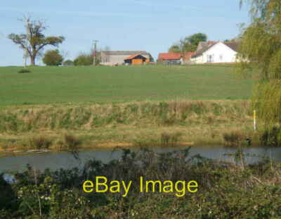 Photo 6x4 Pond and field rising towards Wetherden Hall Farm Base Green ...