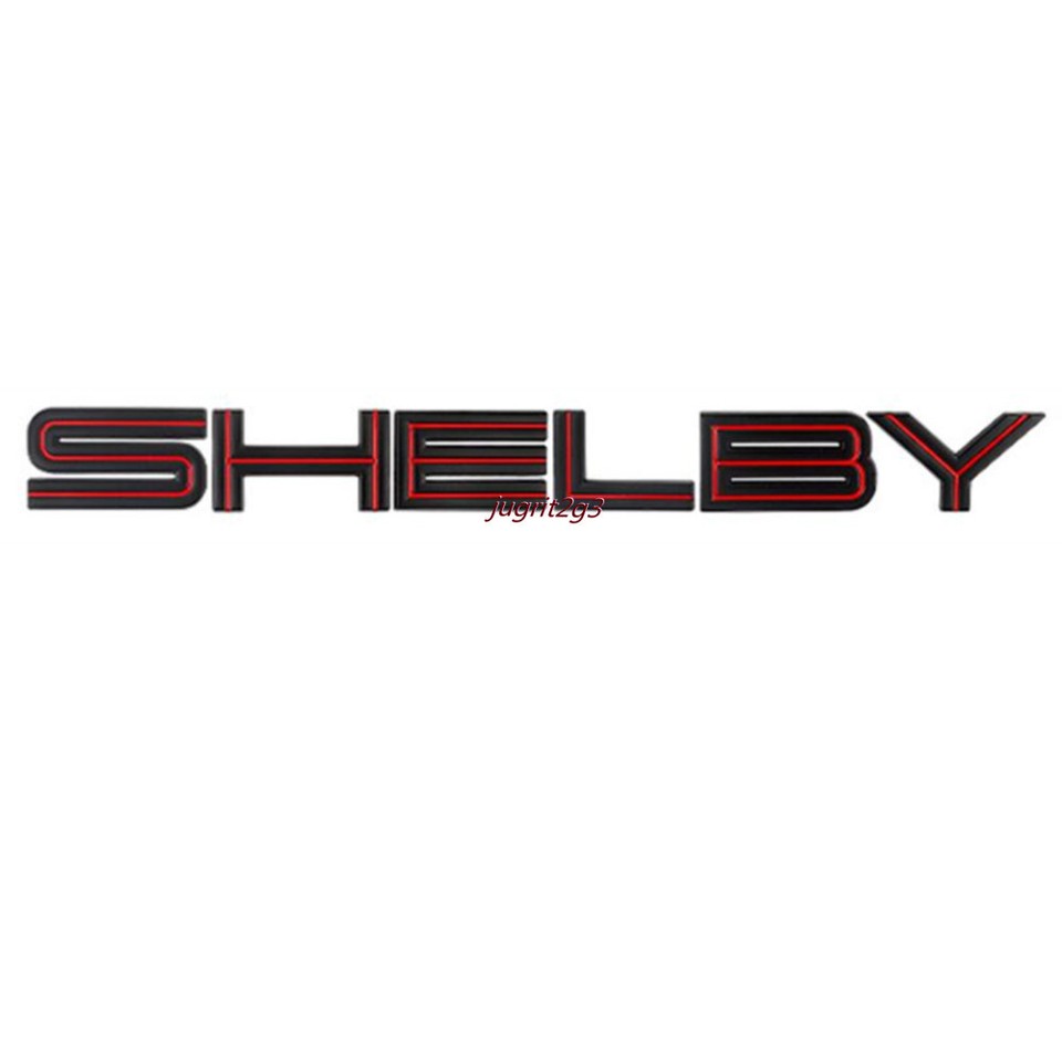 3d Trunk Lid SHELBY Lettering Decal SUPER SNAKE Metal Emblem Badge ...