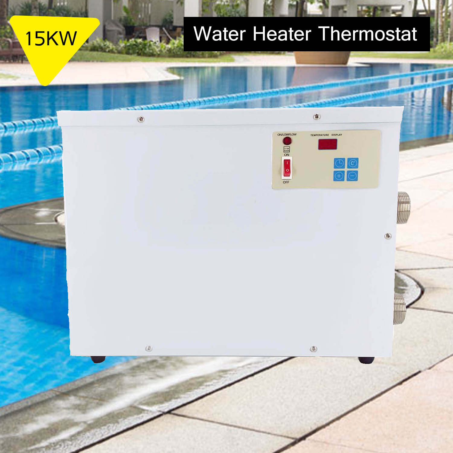 20000BTU Pool Heat Pump Above Ground Pool Heater 120V Electric Pool ...