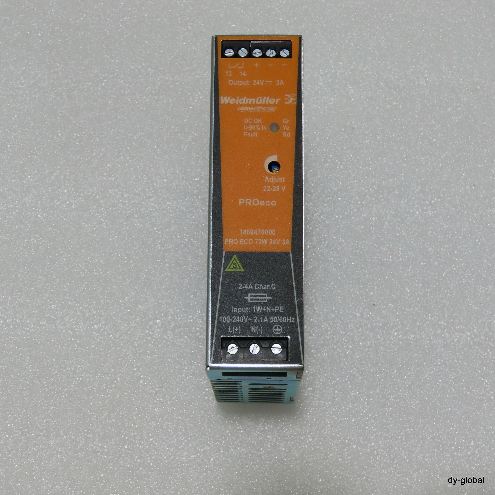 Weidmuller Used PRO ECO 72W 24V 3A 1469470000 Power Supply ELEC-I-1621 ...