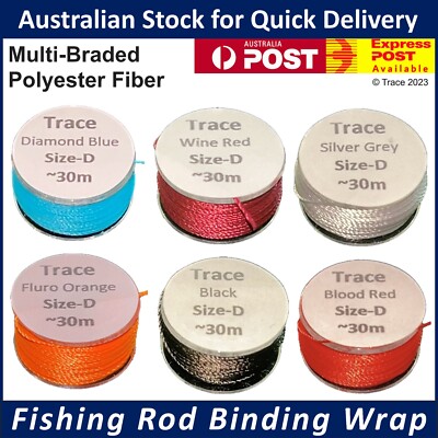 Fishing Rod Binding Wrap - Rod Building Eyelet Repair - Braided Thread ...