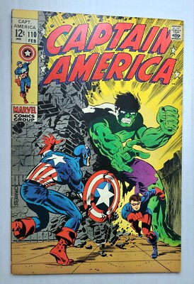Captain America #110 VG Marvel Comics 1969 1st Madame Hydra Steranko ...