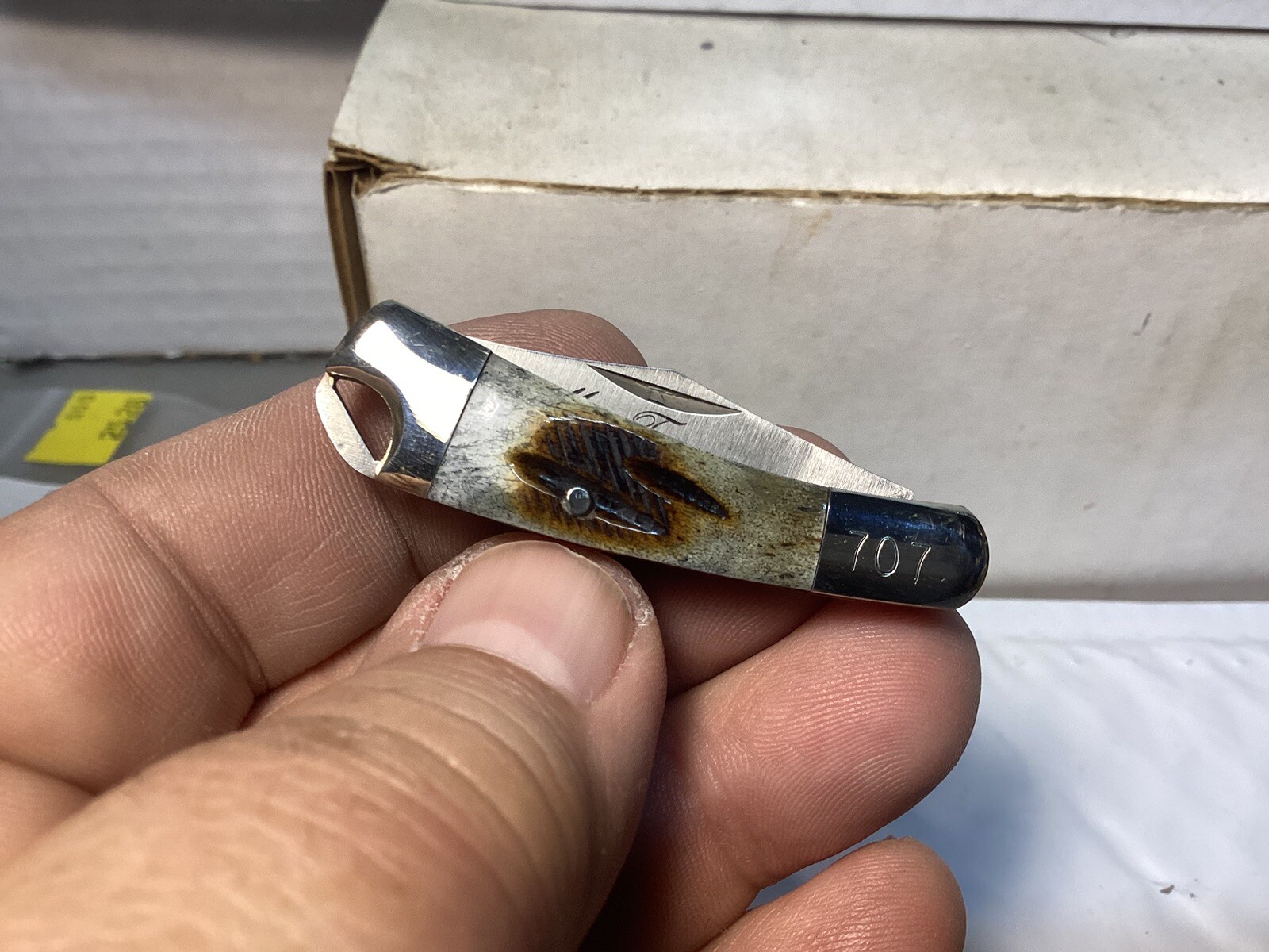 VINTAGE FROST JAPAN MINI TRAPPER KEY CHAIN KNIFE. 2nd CUT STAG. MINT | eBay