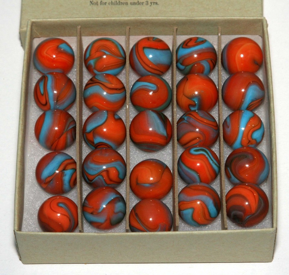 ALAMO TOY "SEA HORSE" MARBLES SET, 25 MARBLES, NEW IN ORIGINAL BOX, HOUSTON, TX! | eBay