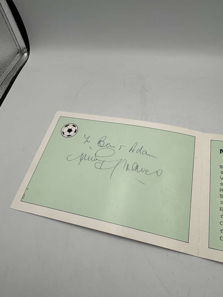 Jimmy Greaves World Cup 1966 Lincoln Sportsman’s Club Dinner Menu 1993 ...