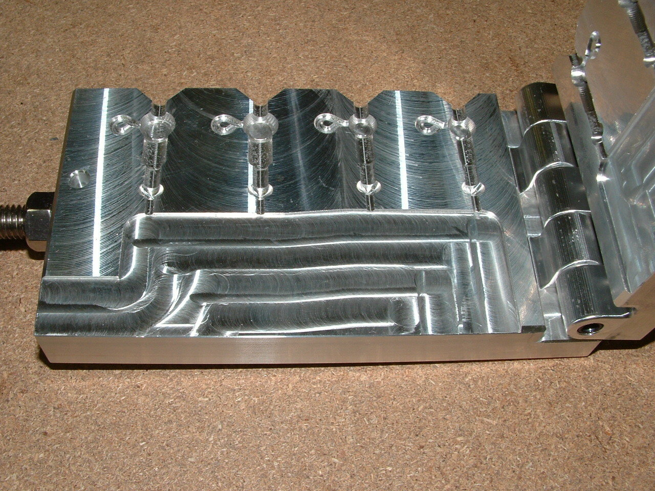 Saltwater Popeye Jig mold 1/4, 3/8oz with eyes Wireline Flounder ...