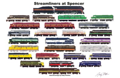 Streamliners At Spencer 11"x17" Horizontal Poster Andy Fletcher signed | eBay