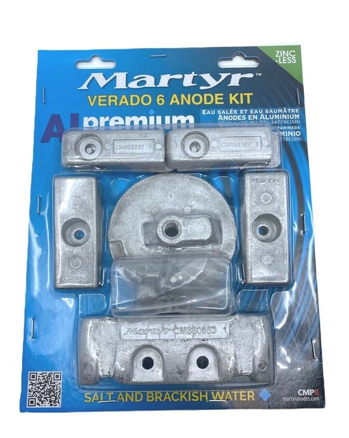 Mercury Verado 6 Cylinder Anode Kit -Replaces 97-8M0126671-Martyr ...