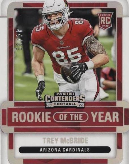 2022 Panini Contenders - Rookie of the Year Contenders Trey McBride # ...