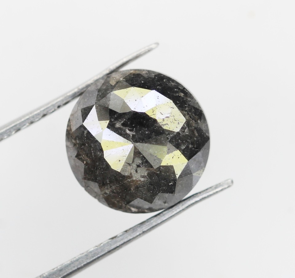 2.54 Ct Natural Loose Round Rose Cut Diamond Grey Color Rustic Diamond ...
