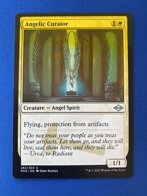 Angelic Curator - Modern Horizons 2 - Misprint - Yellow Pigment Error ...