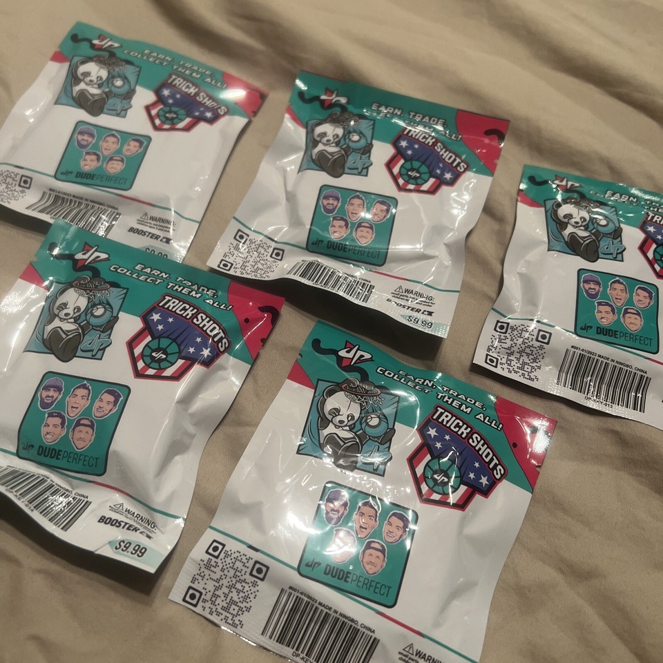 NEW Lot of 5 Dude Perfect Keychains DP Key 011, 012, 013, 014, 015 ...