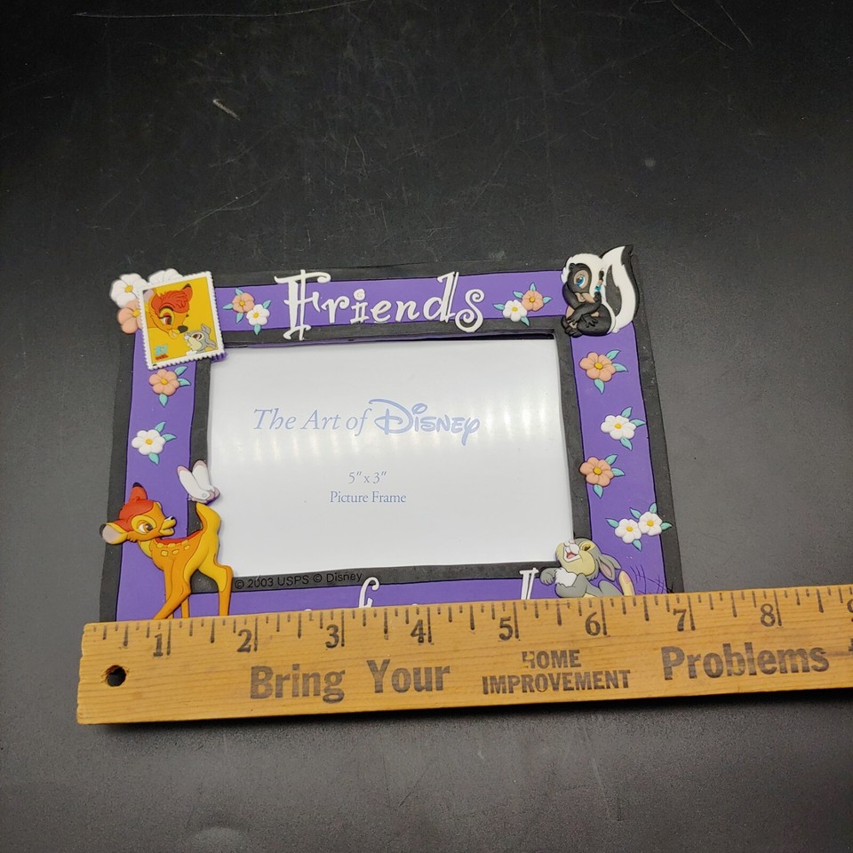 The Art of Disney Bambi Photo Picture Frame - 3.5x5 vtg Friends Forever ...