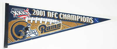 2001 St. Louis Rams Super Bowl XXXVI NFC Champions Full Size 28" NFL ...