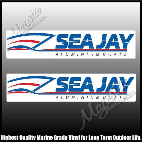 SEA JAY - 450mm x 97mm - BOAT DECALS | eBay