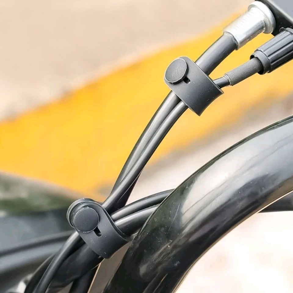 5X Motorcycle Parts Rubber Band For Frame Securing Cable Ties Wiring ...