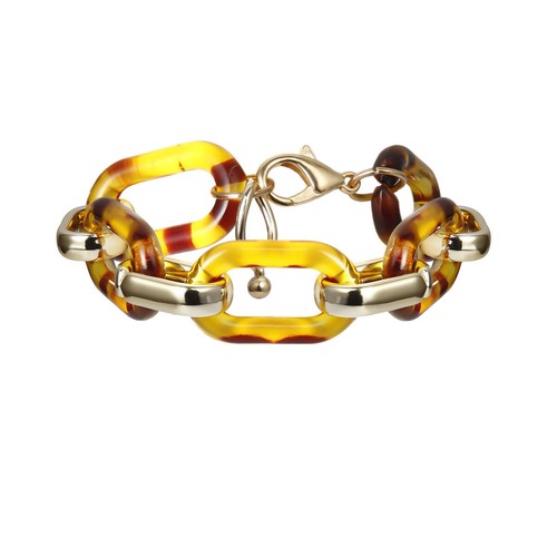 Tortoise Shell Bracelet Chain Link Gold Chain Bangle FAST SHIP USA BRAND NEW | eBay