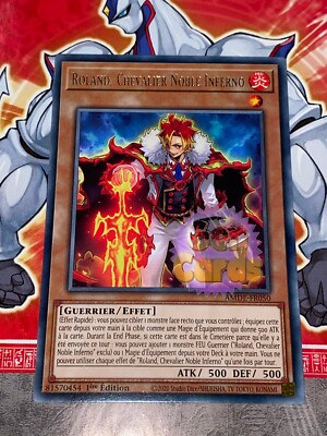 Carte Yu Gi Oh ROLAND, CHEVALIER NOBLE INFERNAL AMDE-FR050 x 2 | eBay