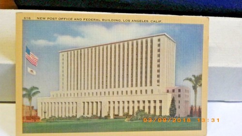 Vintage Postcard New Post Office and federal Building Los Angeles ...