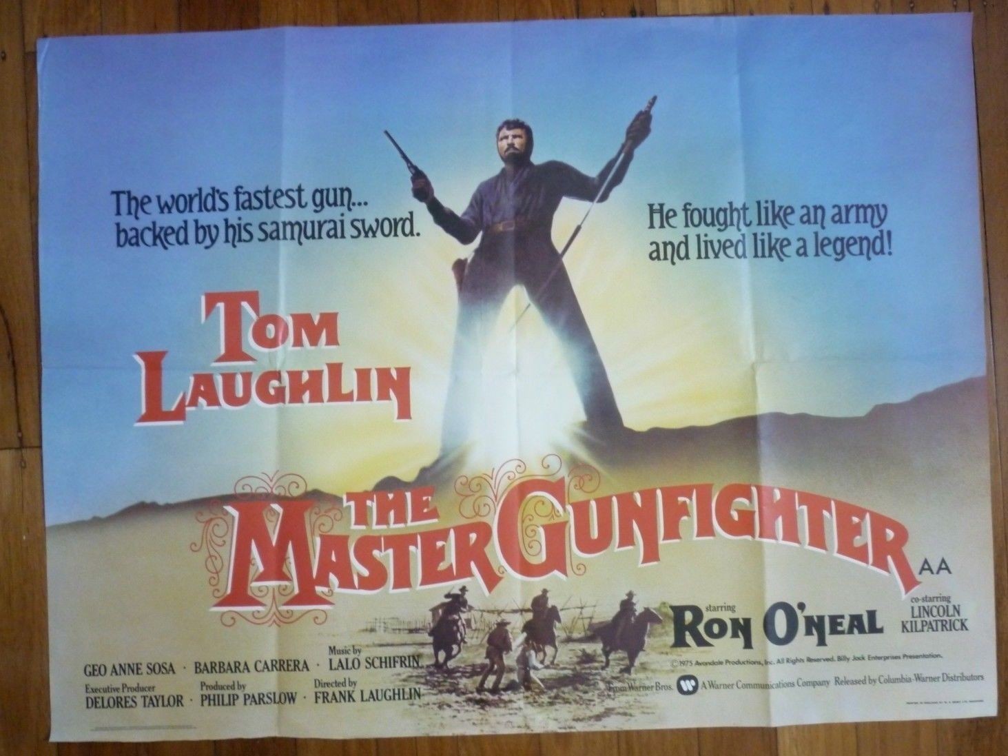 THE MASTER GUNFIGHTER Original 1975 UK Quad Movie Poster Billy Jack Tom ...