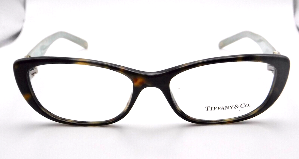 Tiffany & Co Eyeglasses TF 2076-B 8134 Tortoise Blue Frames Clear Lens ...