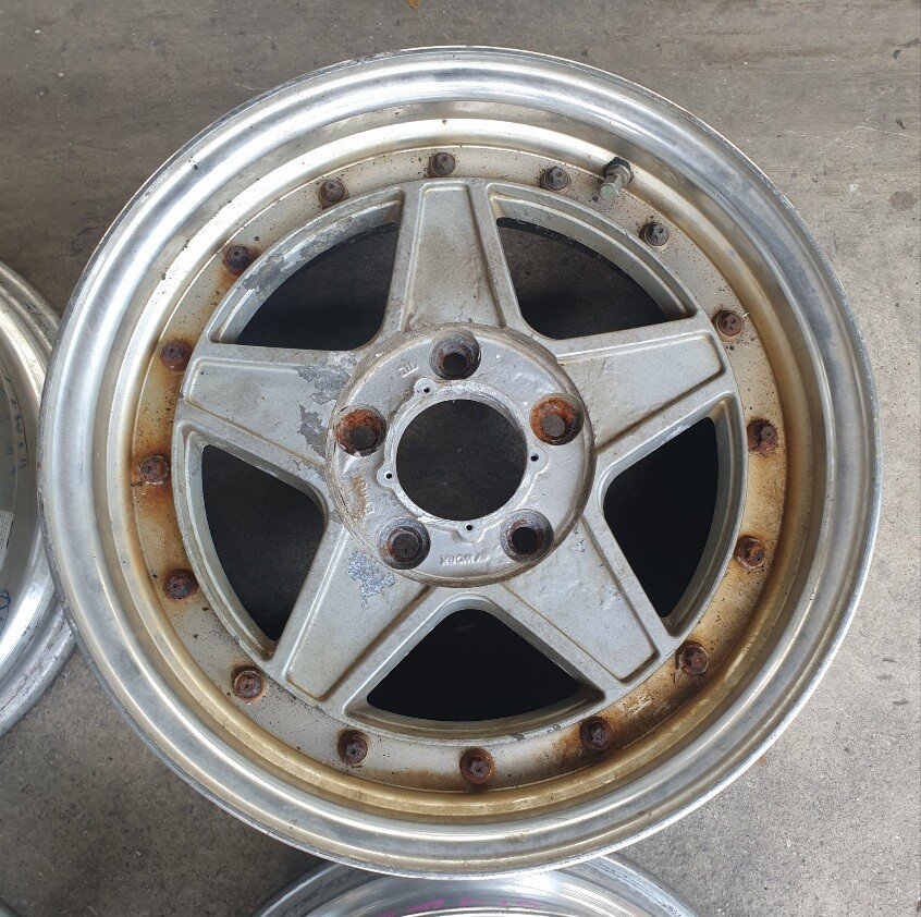 JDM WORK Ewing 5spoke 15" rims wheels for datsun 114.3X5 crown Z31 | eBay