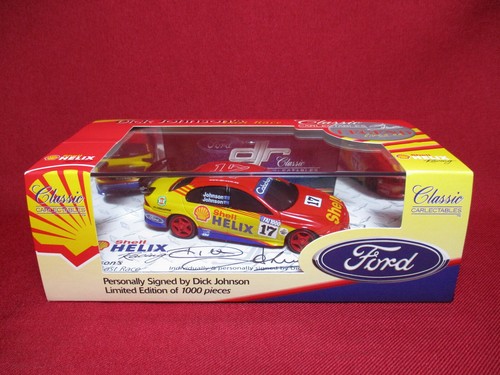 1:43 SIGNED Dick Johnson Last Race Ford Falcon AU XR8 Shell Helix ...