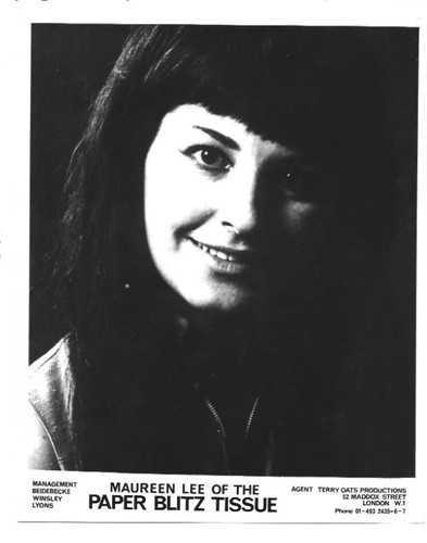C6838/ Maureen Lee of the Paper Blitz Tissue Psychedelic Rockband Foto ...
