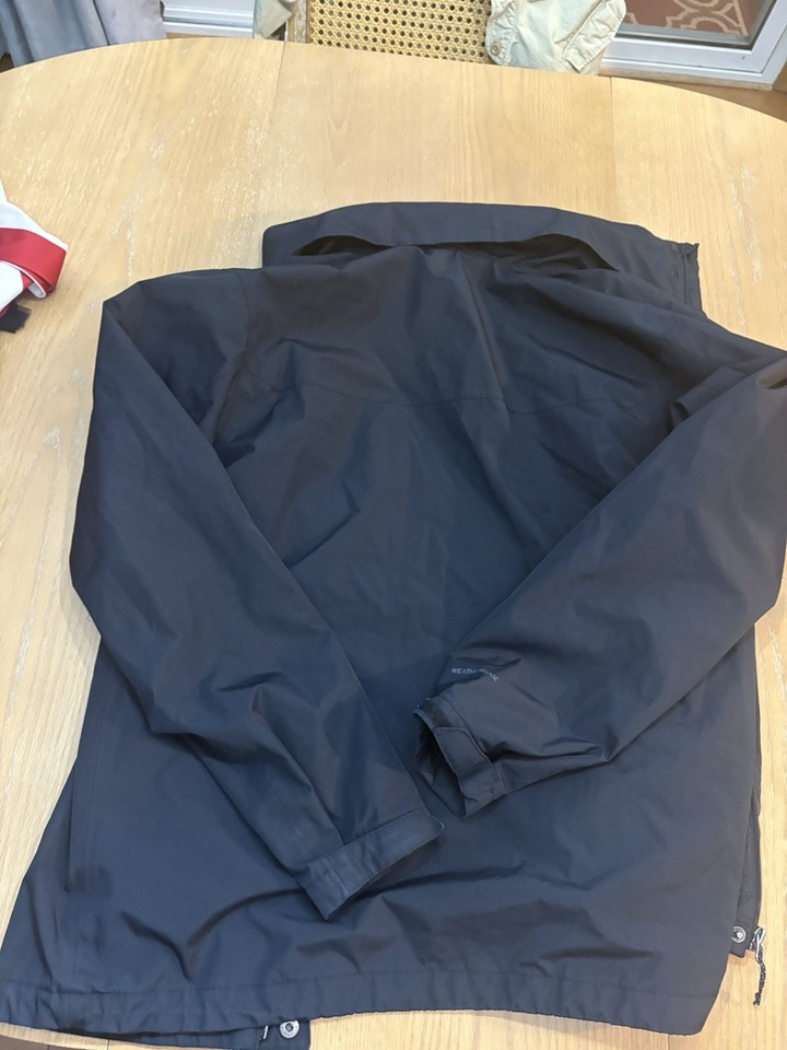 Eddie Bauer Weather Edge Rain Coat Jacket Hooded Mens Size Medium ...