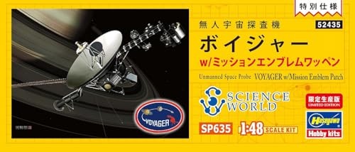 Hasegawa 1/48 NASA Space Probe VOYAGER w/Mission Emblem Patch Model Kit ...