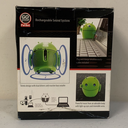 GOgroove Green Pal Bot Rechargeable Sound System | eBay