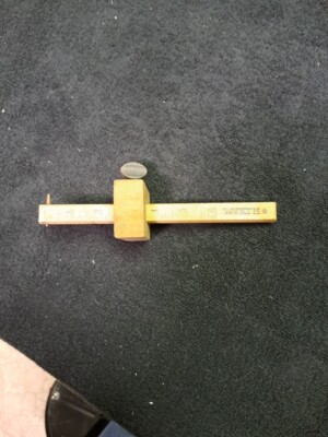 Vtg Worth Wooden Edge Measuring Scribe tool | eBay