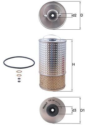 Oil Filter fits MERCEDES C220 W202 2.2D 93 to 94 OM604.910 Mahle ...
