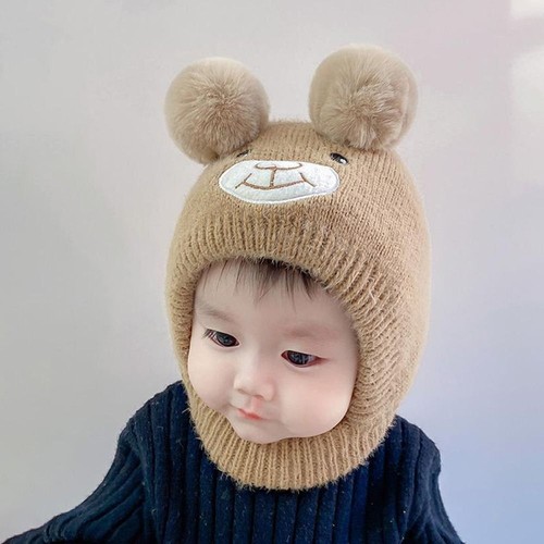 Ear Protection Beanie Cap Neck Cover Bonnets Earflap Hat Autumn Winter ...