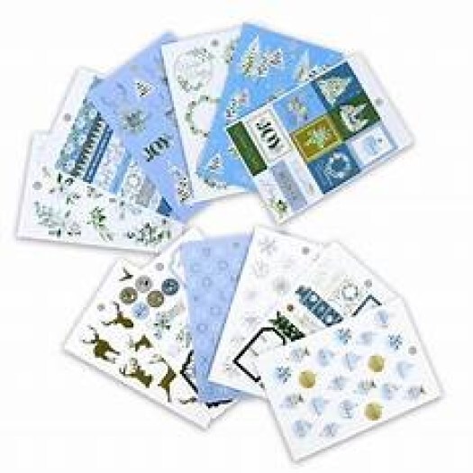 Christmas Trees Snow Labels Alphabet Numbers Border Recollections ...