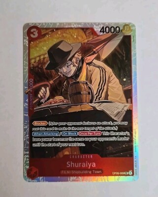 SHURAIYA OP06-009 SR WINGS OF THE CAPTAIN ENGLISH ONE PIECE CARD GAME ...